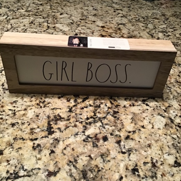 Rae Dunn | Accents | Rae Dunn Girl Boss Boxed Sign | Poshmark